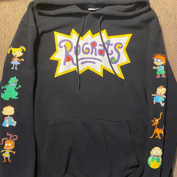 Nickelodeon | Jackets & Coats | Nickelodeon Black Rugrats Hoodie With ...